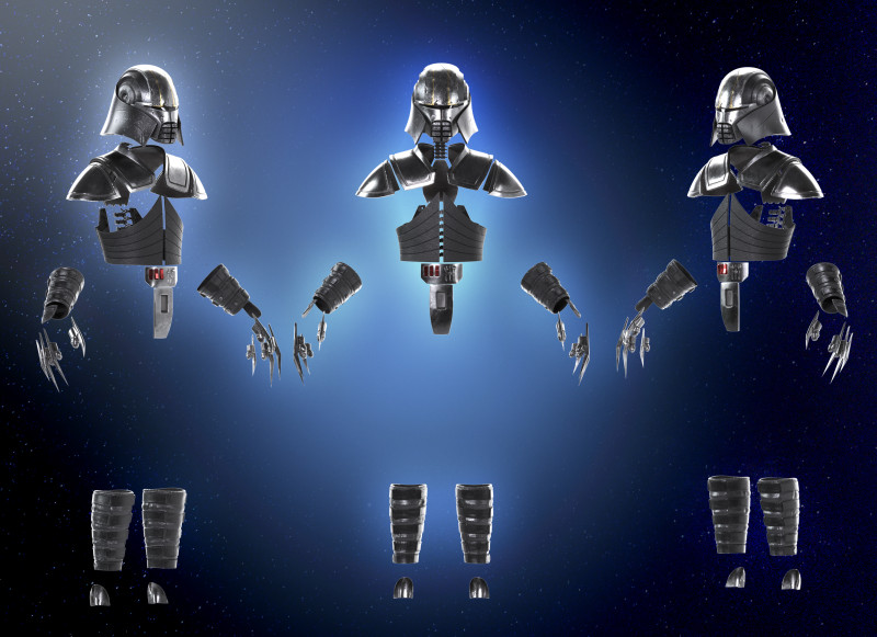 Starkiller Helmet Star Wars force unleashed armor 3d Print model Galen ...