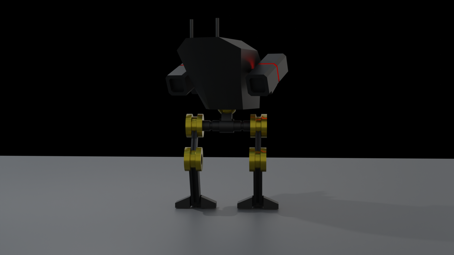 Low Poly Coloured Mecha 3D Model in Robot 3DExport