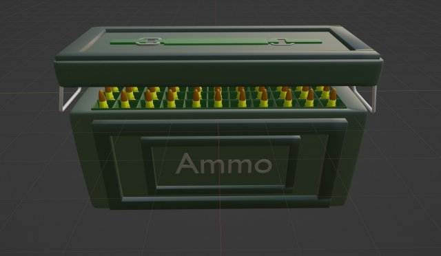 Military ammo box 3D Model in Projectiles 3DExport