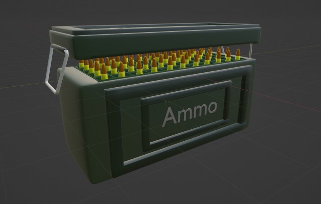 Military ammo box 3D Model in Projectiles 3DExport