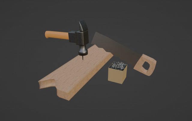 Carpentry tools 3D Model in Other 3DExport