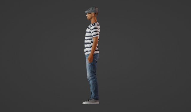 Urban chic male model 3D Model in Man 3DExport