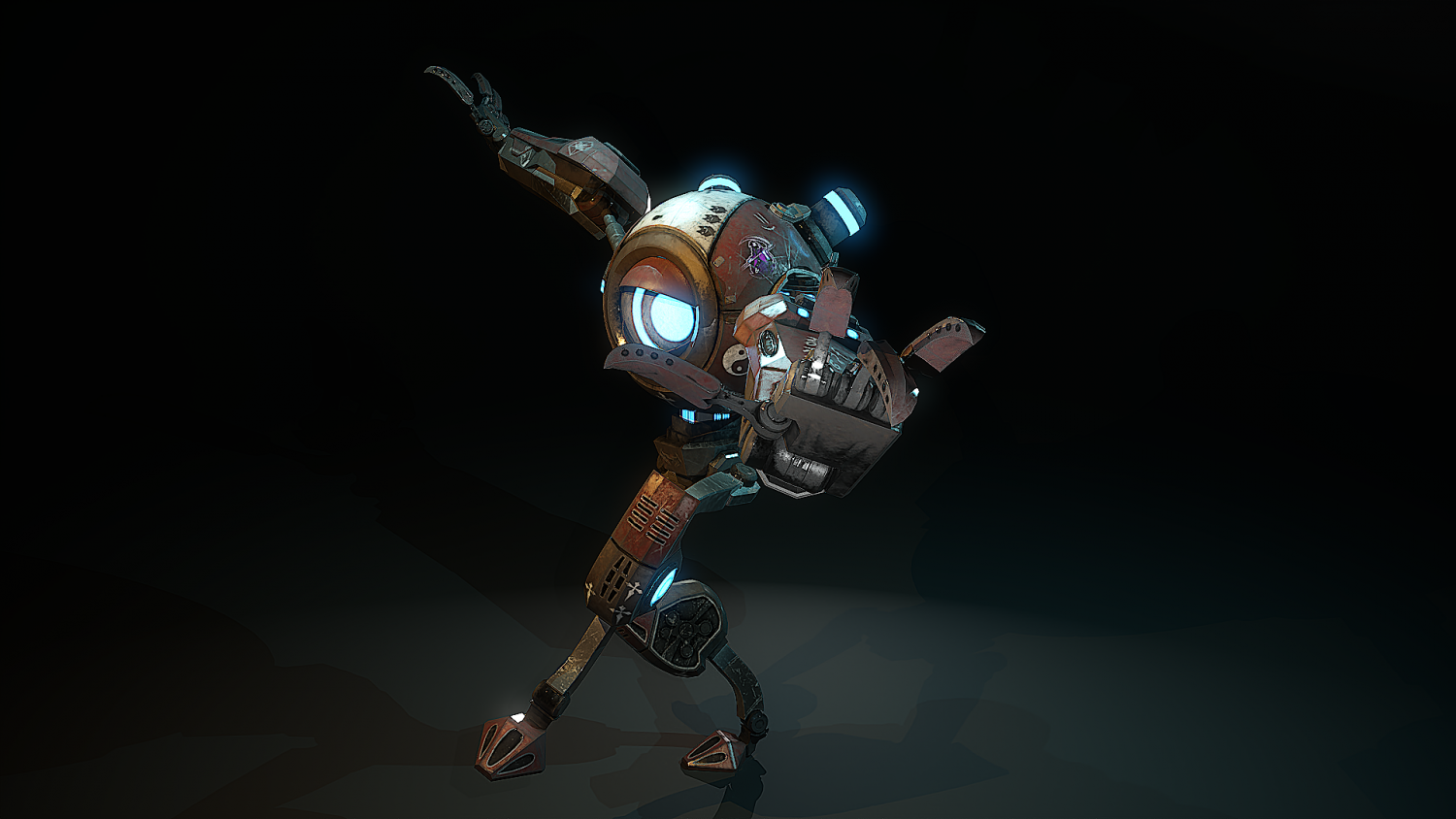 Prototype version of the robot assistant 3D Models in Combat 3DExport