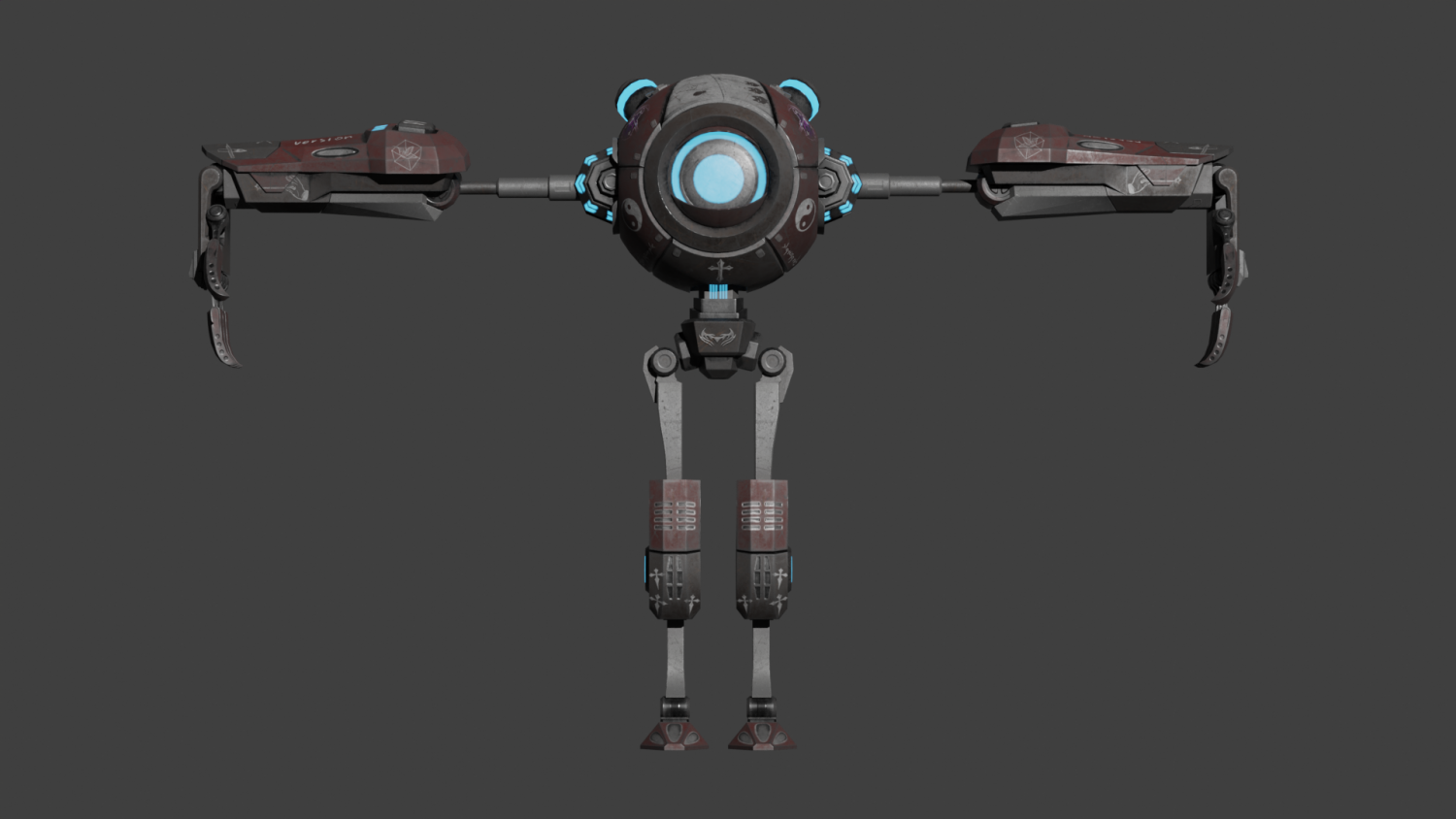 Prototype version of the robot assistant 3D Models in Combat 3DExport