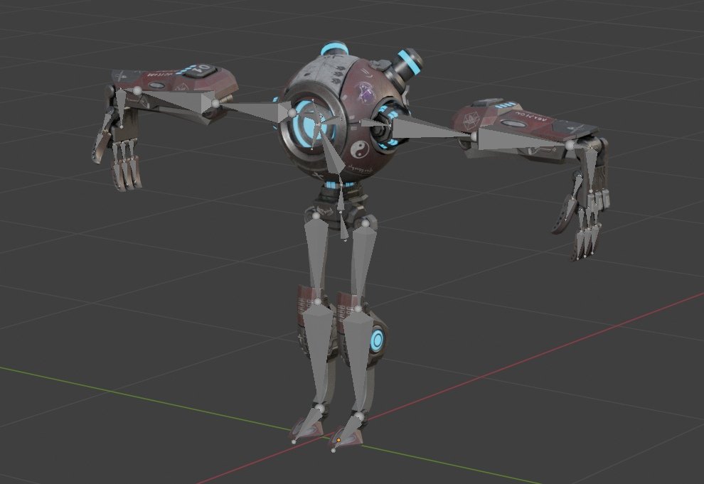 Prototype version of the robot assistant 3D Models in Combat 3DExport