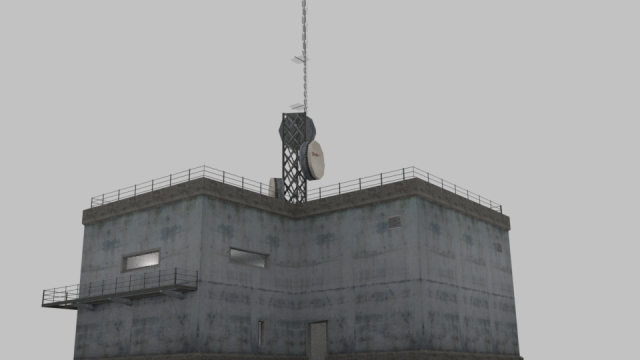 Radar Building 3D Model in Living Room 3DExport