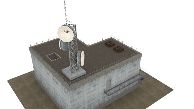 Radar Building 3D Model in Living Room 3DExport