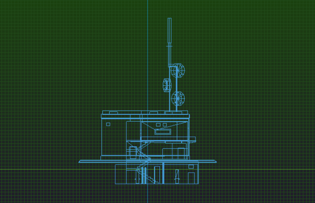 Radar Building 3D Model in Living Room 3DExport