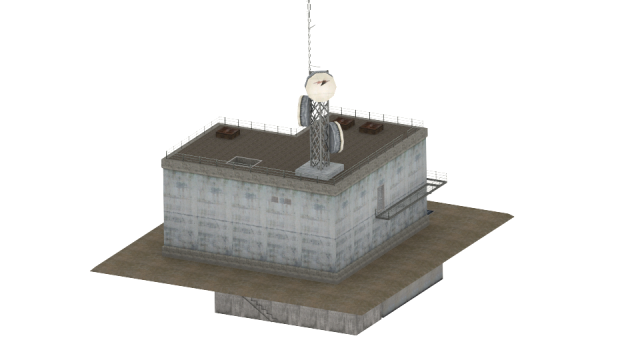 Radar Building 3D Model in Living Room 3DExport