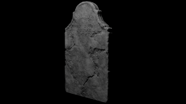 Tombstone with inscription 3D Model in Miscellaneous 3DExport