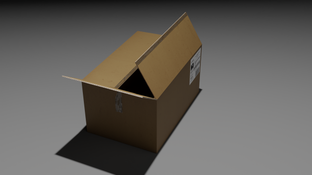 Cardboard box 3D Model in Other 3DExport