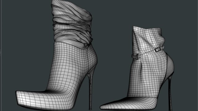 Gianmarco lorenzi platform stiletto high heels patent leather bootie 3D ...