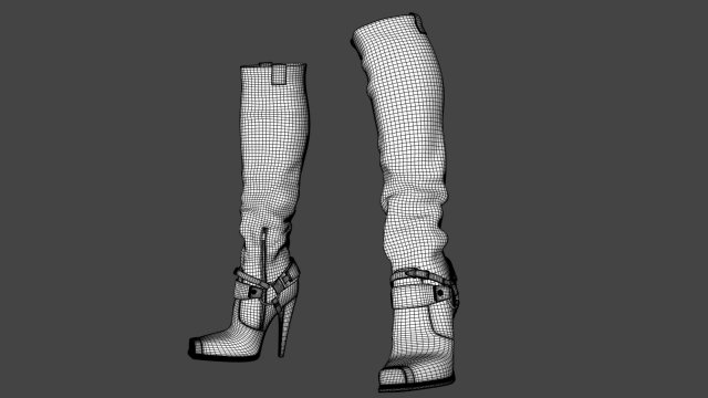 Woman Stylish boots GIANMARCO LORENZI 3D Model in Clothing 3DExport