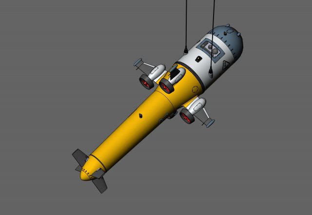 The concept of an underwater drone to explore the worlds oceans 3D ...