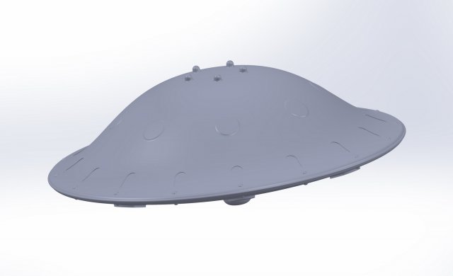Of a realistic UFO 3D Model in Fantasy Spacecraft 3DExport