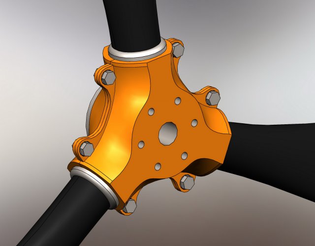 of a three-blade propeller for light aircraft 3D Model in Parts 3DExport