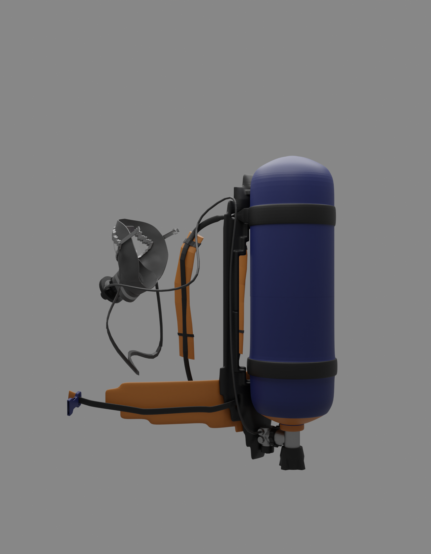 A self-contained breathing apparatus SCBA 3D Model in Other 3DExport