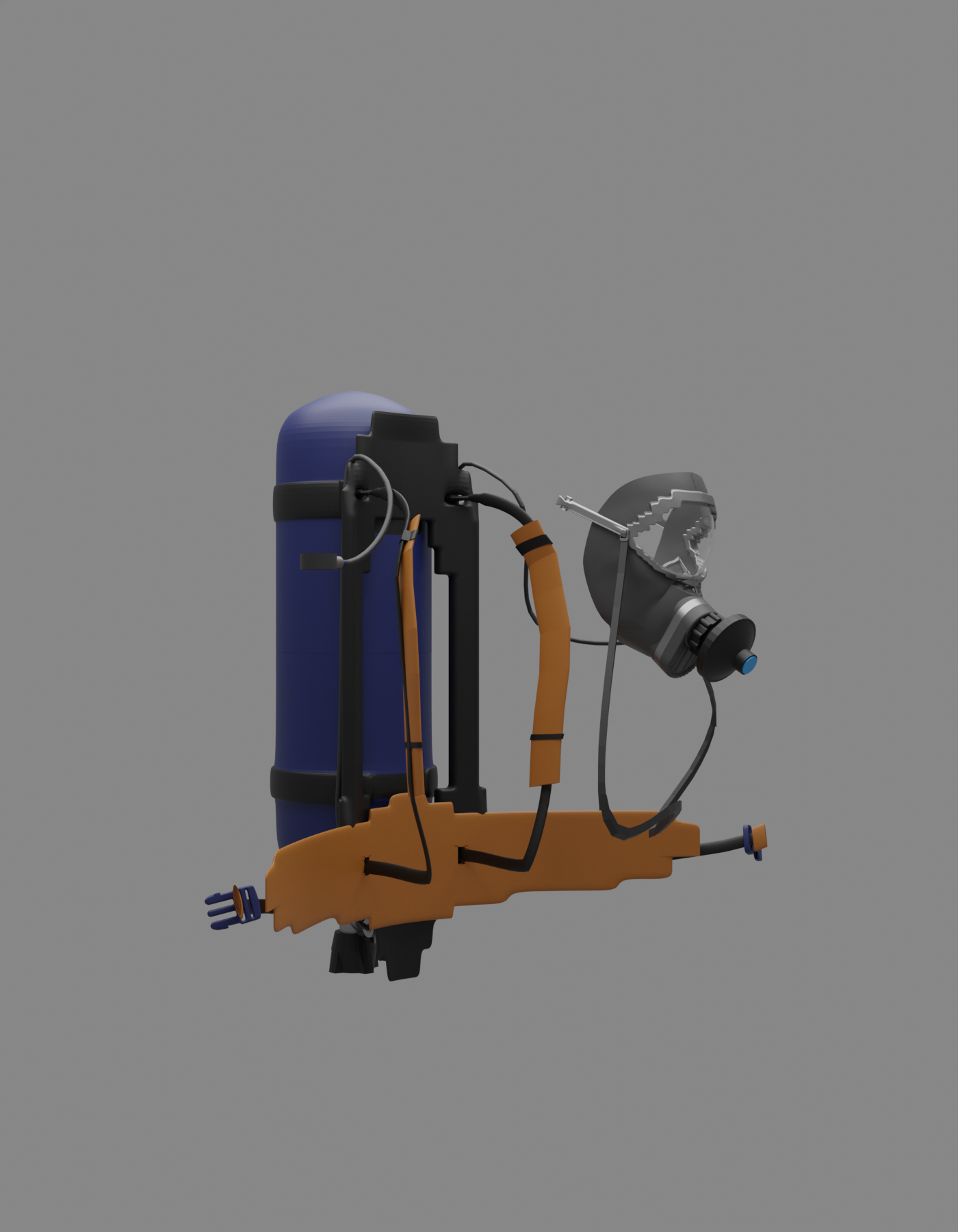 A self-contained breathing apparatus SCBA 3D Model in Other 3DExport