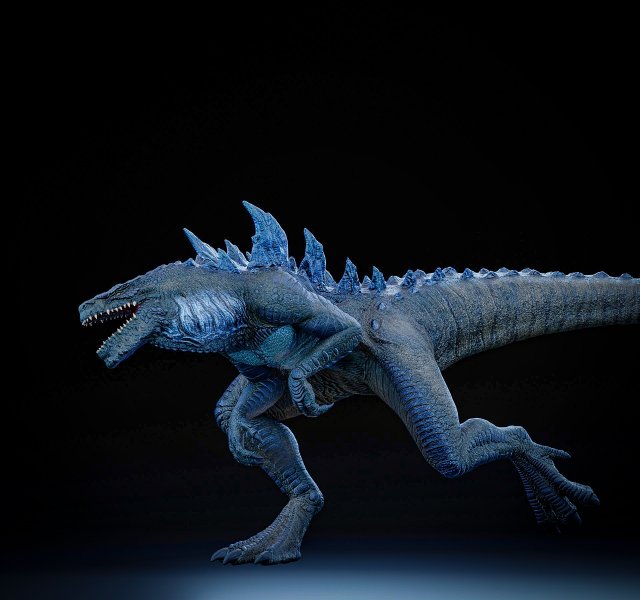 Godzilla 3D Model in Monster 3DExport