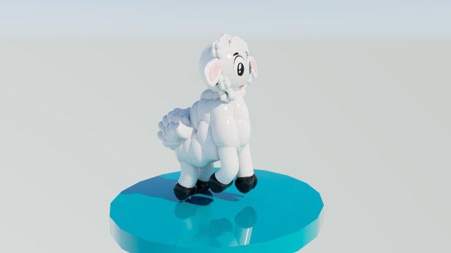 Alpaca Lama Rigged And Animated 3D Model in Sheep 3DExport