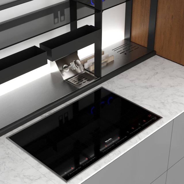 Italian cuisine Valcucine Logica Celata 3D Model in Kitchen 3DExport
