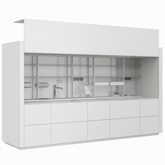 Italian cuisine Valcucine Logica Celata 3D Model in Kitchen 3DExport