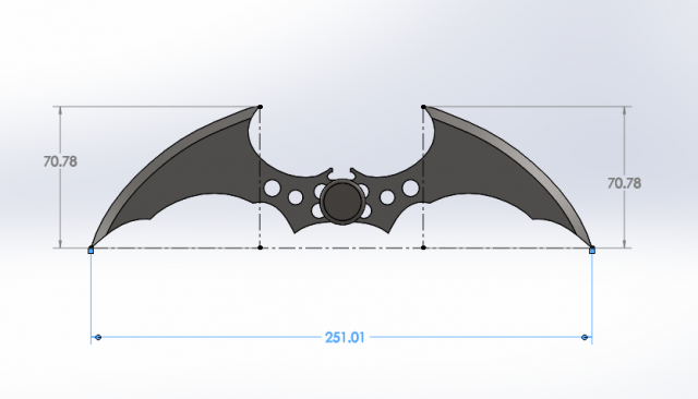 Batarang from Batman Arkham Series 3D Model in Other 3DExport