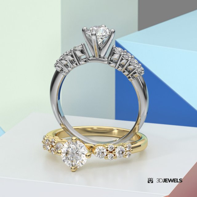 Photorealistic KeyShot Scene Setups For Jewelry 3D Rendering On Display ...