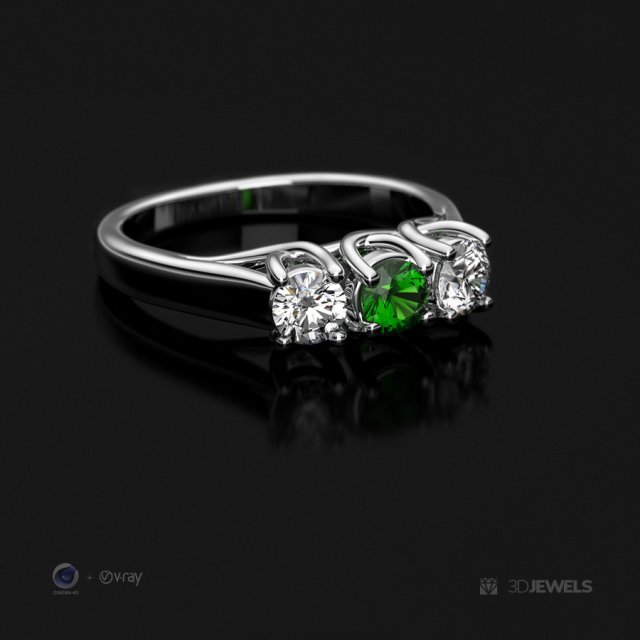 Jewelry 3D Rendering Scene Setup for Cinema 4D with V-Ray 3D Model in ...