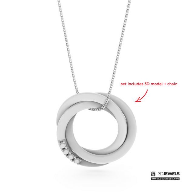 Jewelry Rendering KeyShot Scene Setup for Dangle Animation Modelo 3D in Joyeria 3DExport