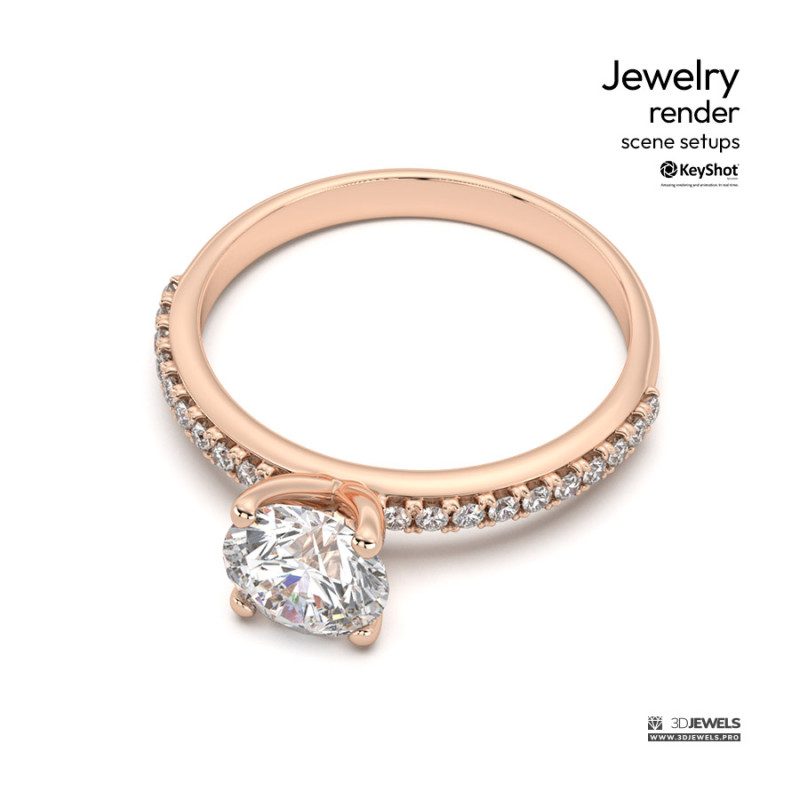 Bright KeyShot Scene Setups for Jewelry Visualization 3D Model in ...
