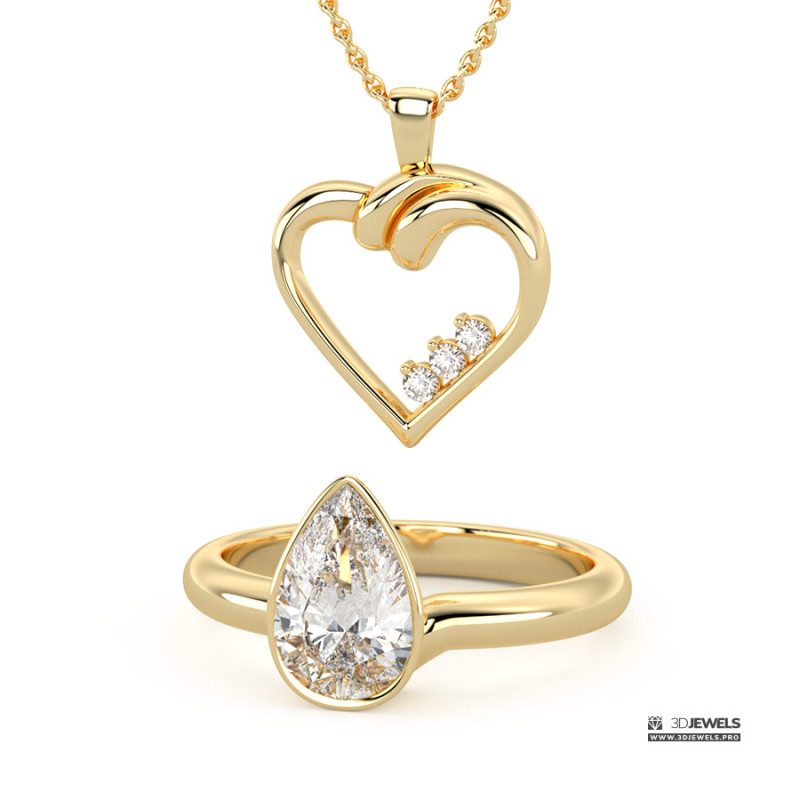 Bright KeyShot Scene Setups for Jewelry Visualization 3D Model in ...