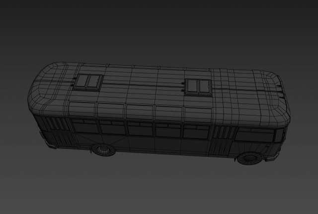 Old bus 3D Model in Wagon 3DExport