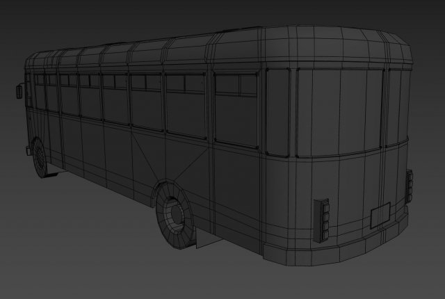 Old bus 3D Model in Wagon 3DExport