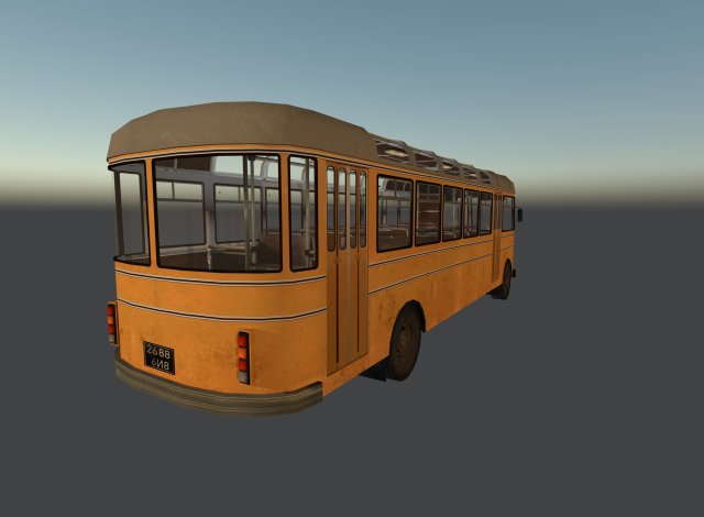 Old bus 3D Model in Wagon 3DExport