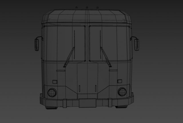 Old bus 3D Model in Wagon 3DExport