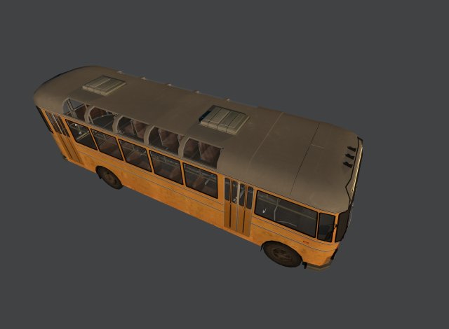Old bus 3D Model in Wagon 3DExport