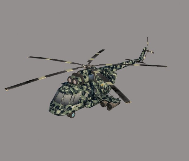 Attack helicopter Free 3D Model in Helicopter 3DExport