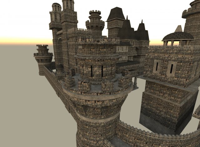 Modular castle 3D Model in Buildings 3DExport