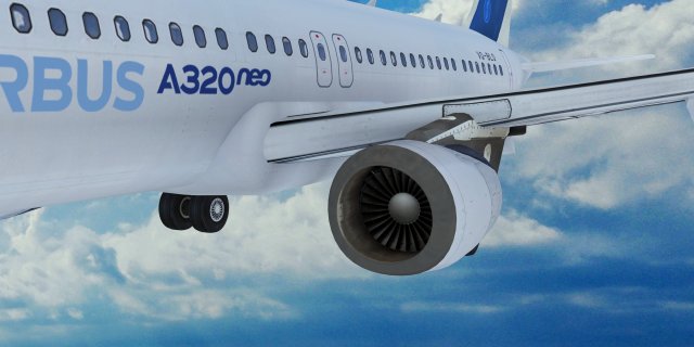 Airbus A320 3D Model in Transport 3DExport