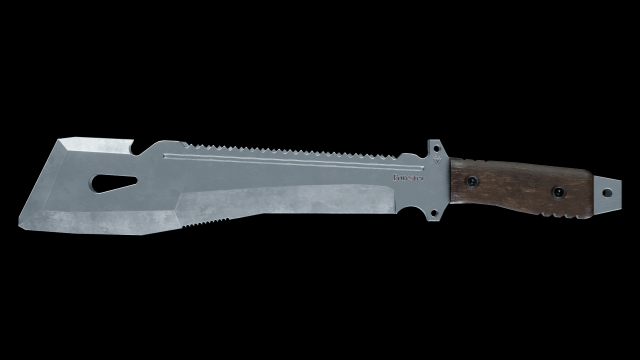 FREE Realistic Modern Machete with UV-unwrap Low-Poly Free 3D Model in ...