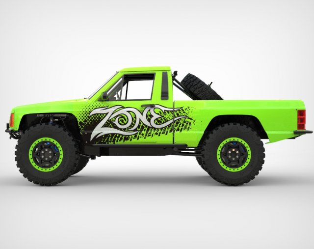 Jeep Comanche Zone Offroad 1994 3D Model in Cart 3DExport