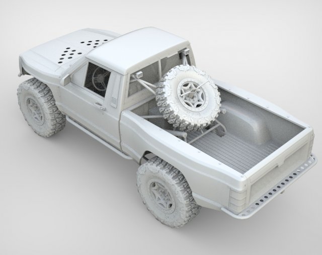 Jeep Comanche Zone Offroad 1994 3D Model in Cart 3DExport