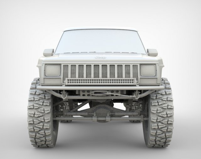 Jeep Comanche Zone Offroad 1994 3D Model in Cart 3DExport