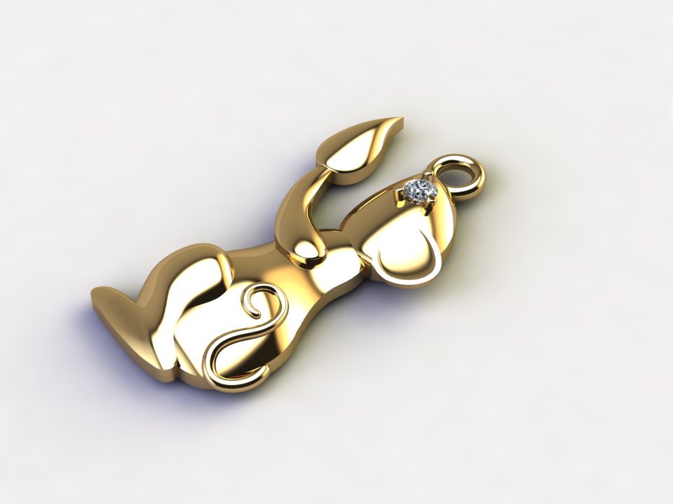 Mouse Pendant 3D Models in Jewellery 3DExport