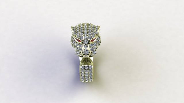 Tiger Ring Puma Panther 3D Model in Jewellery 3DExport