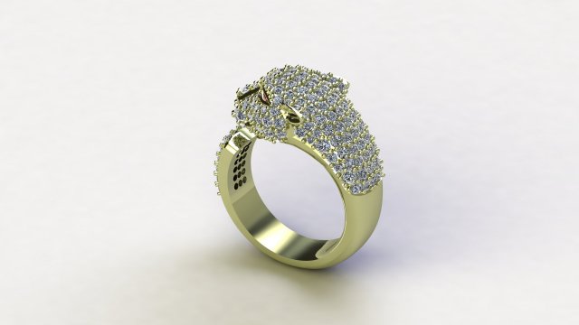 Tiger Ring Puma Panther 3D Model in Jewellery 3DExport
