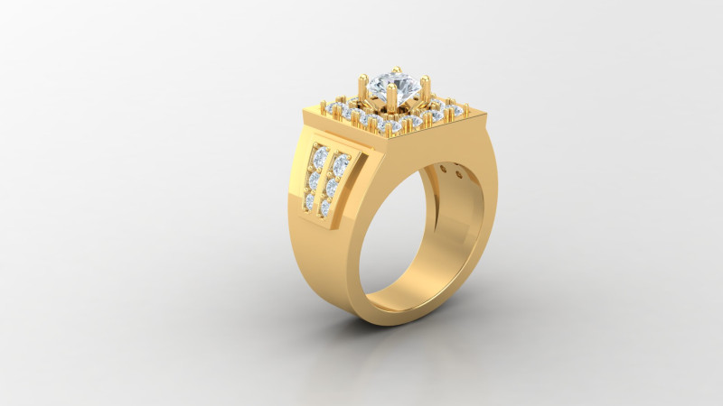 Man Ring Cad File Printing 3D Print Model in Rings 3DExport