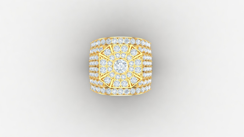 Man Ring Cad File Ready For Printing 3D Print Model in Rings 3DExport