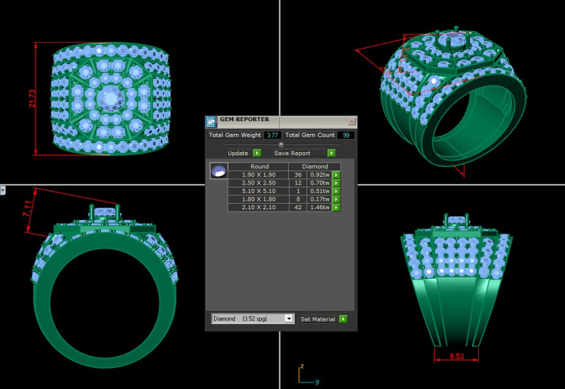 Man Ring Cad File Ready For Printing 3D Print Model in Rings 3DExport